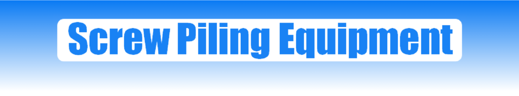 Screw Piling Range